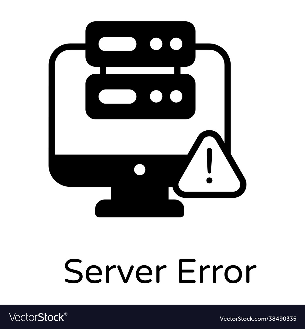 Server error Royalty Free Vector Image - VectorStock