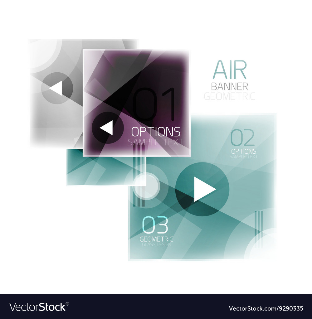 Square web box Royalty Free Vector Image - VectorStock