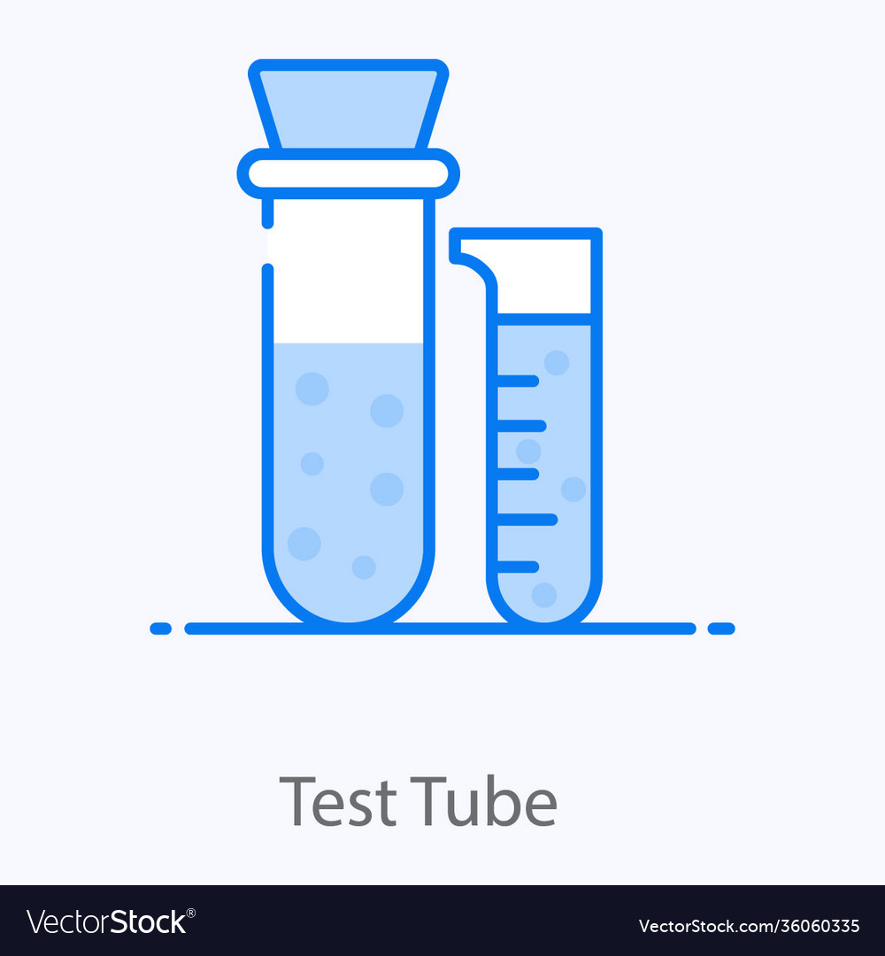 Test tubes Royalty Free Vector Image - VectorStock