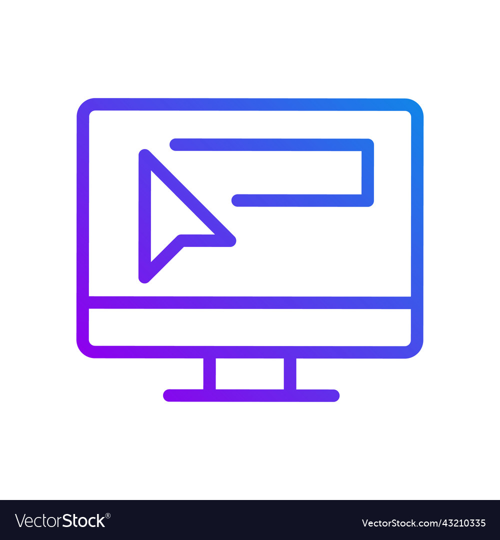 Website address pixel perfect gradient linear icon Website address pixel perfect gradient linear icon