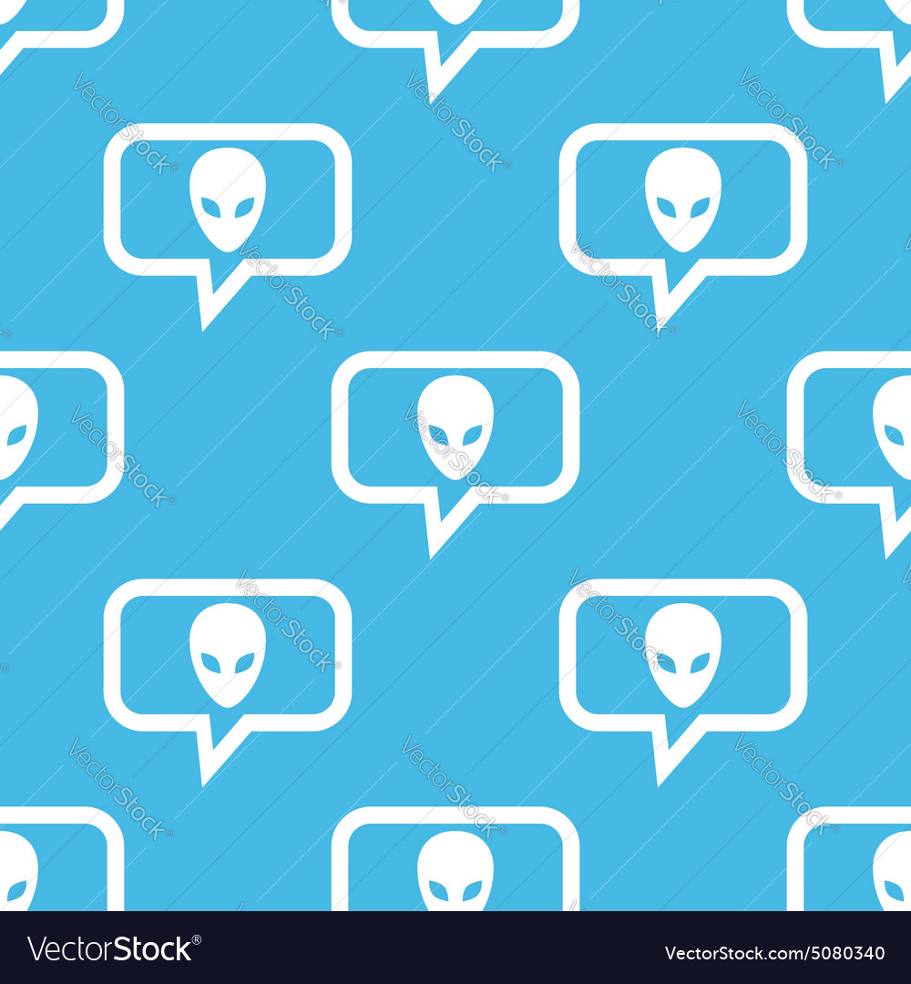 Alien message pattern Royalty Free Vector Image