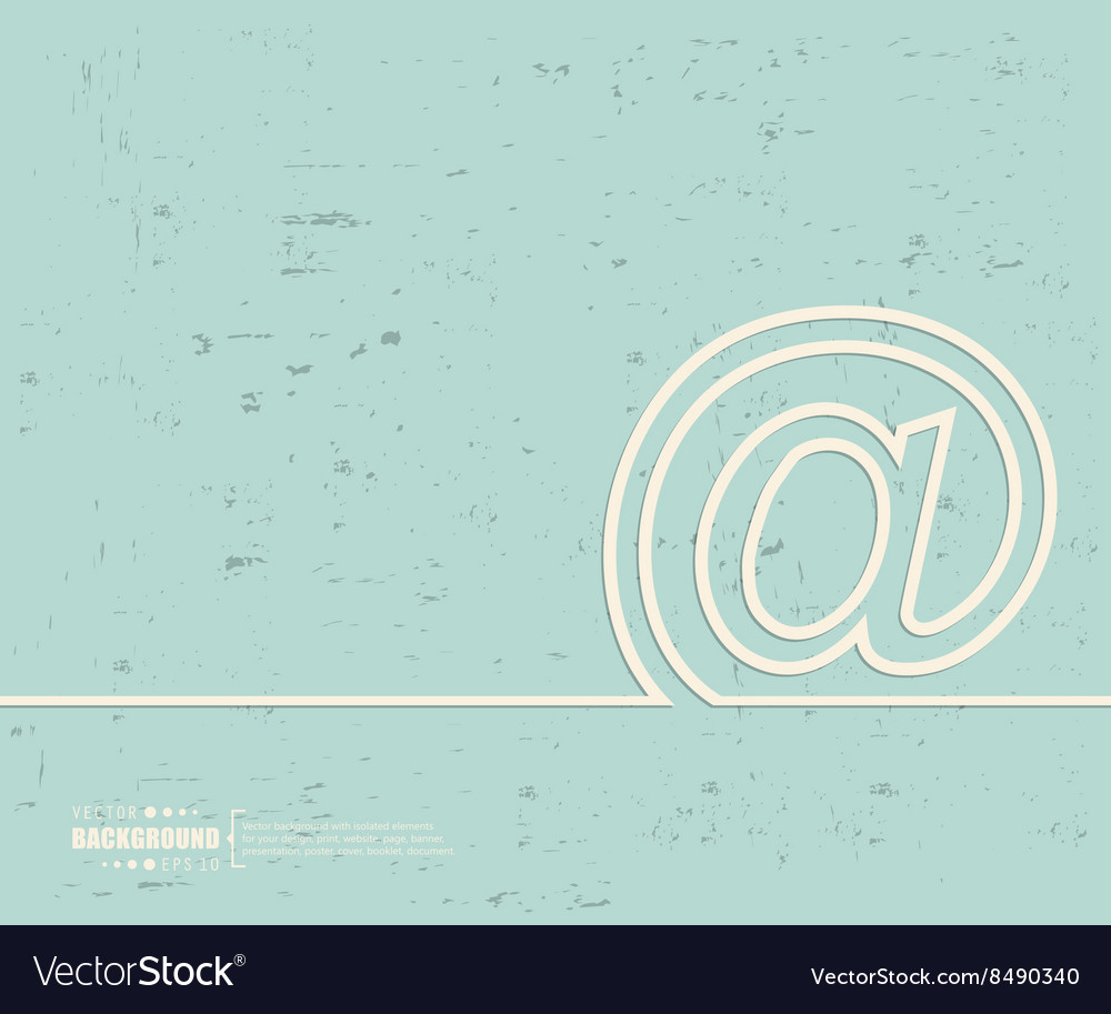 Creative e-mail art template Royalty Free Vector Image
