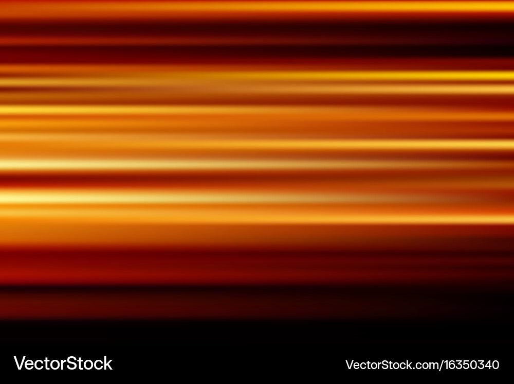 Orange abstract speed motion blur night lights Vector Image