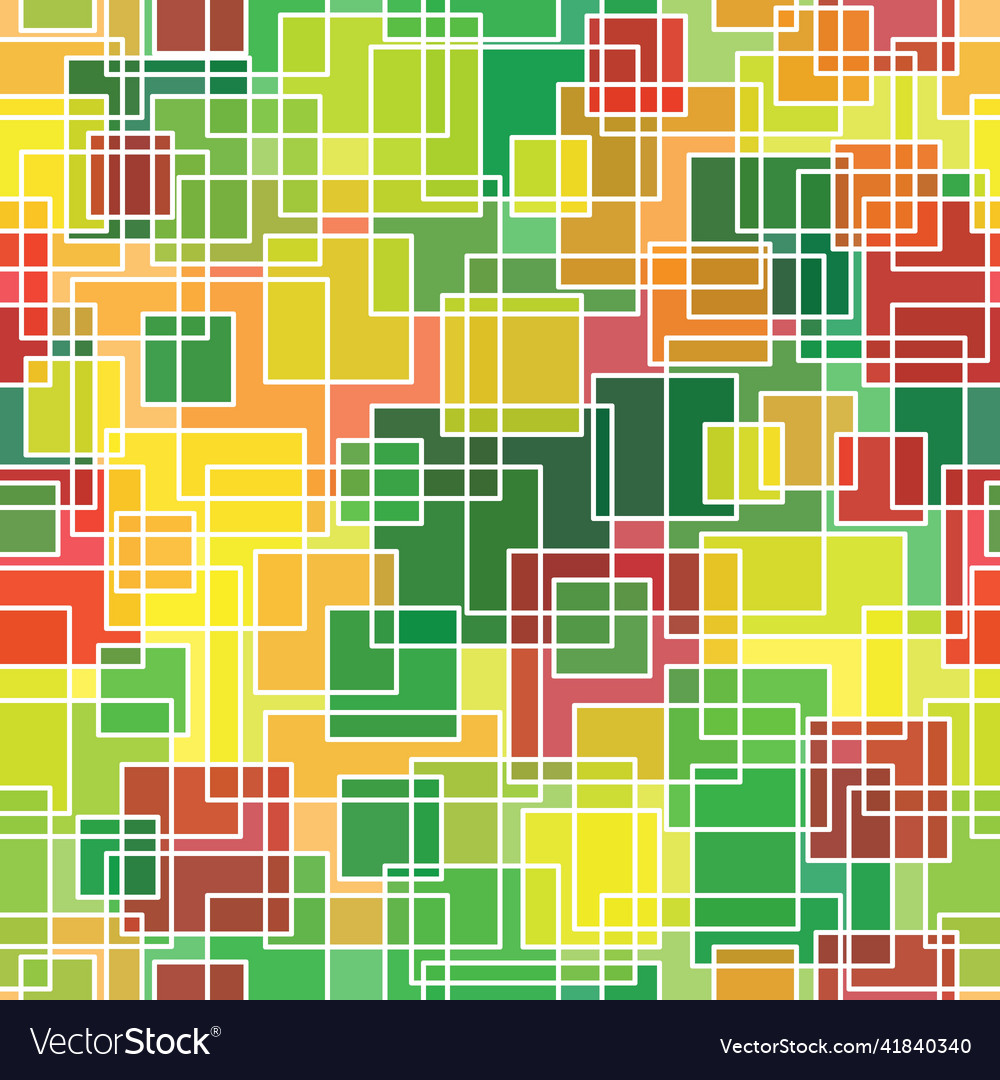 Quad seamless pattern repeated overlap hexagon Vector Image