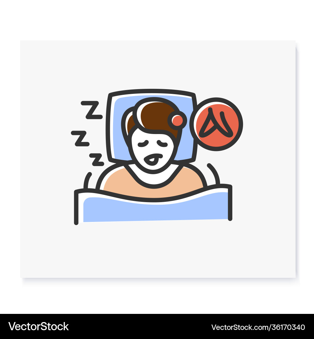 Restless legs syndrome color icon Royalty Free Vector Image