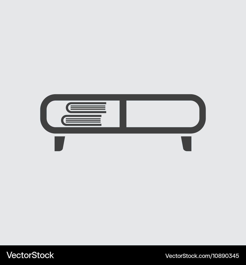 Coffee table icon Royalty Free Vector Image - VectorStock