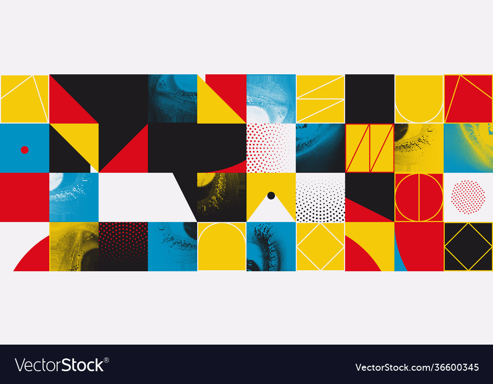 Deconstructed abstract pattern design Royalty Free Vector