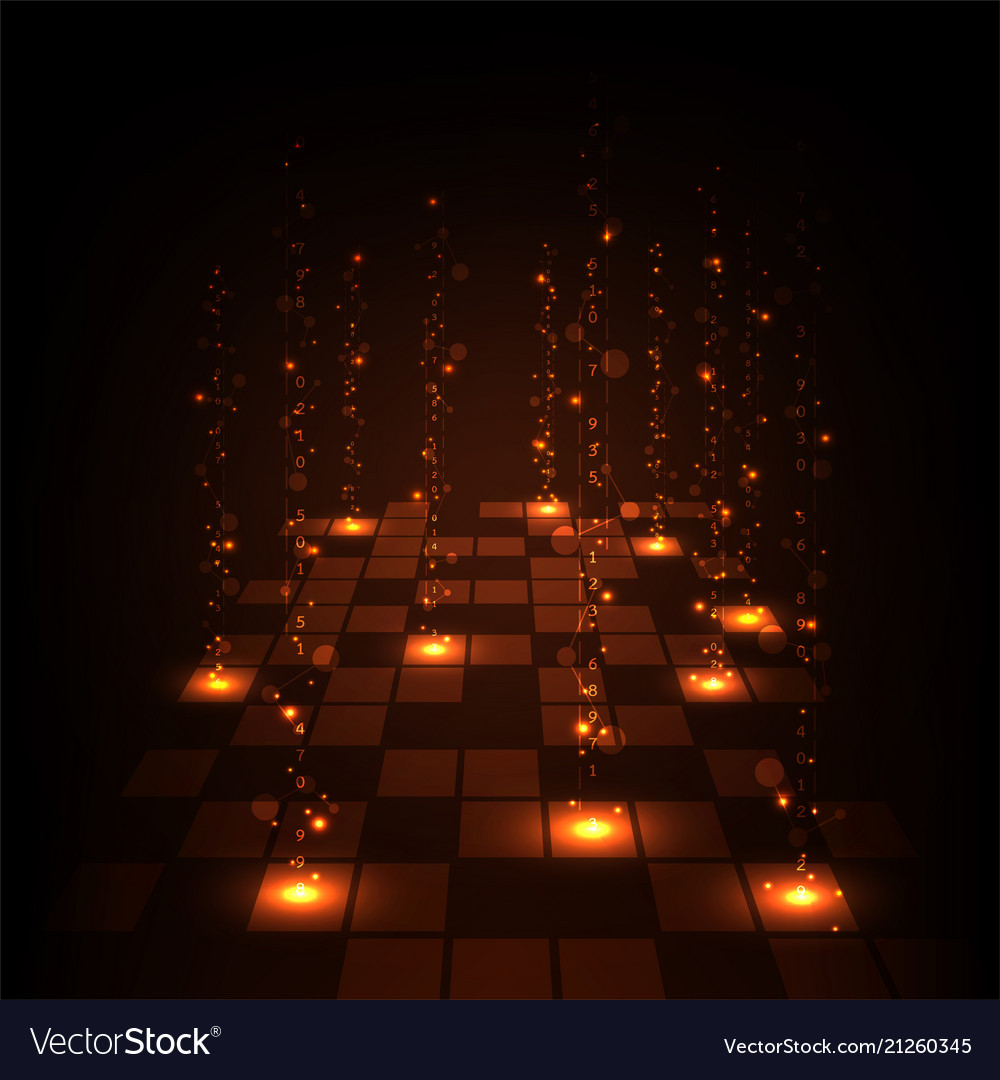 Digital data transfer Royalty Free Vector Image