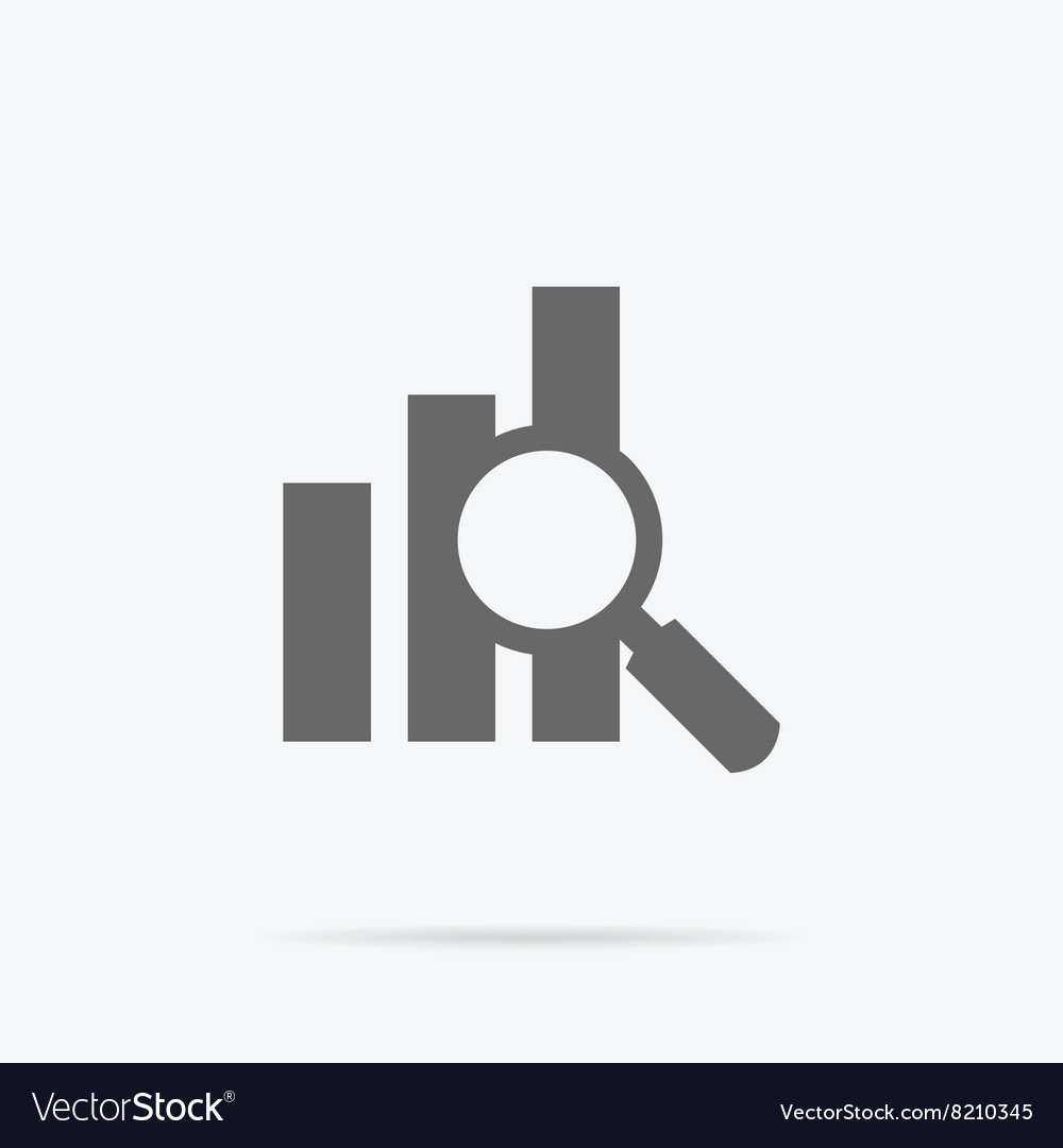 Magnifying glass data analysis Royalty Free Vector Image Magnifying glass data analysis Royalty Free Vector Image