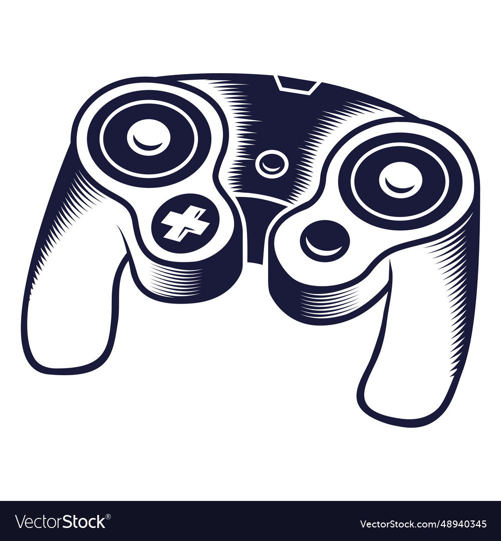Nintendo controller gaming Royalty Free Vector Image