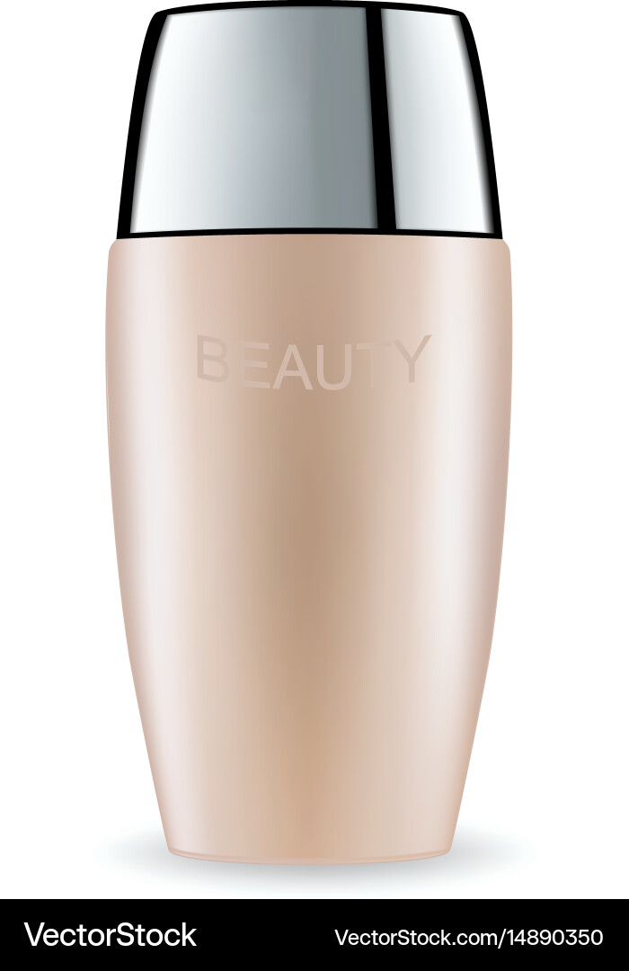 Cosmetic packaging plastic tube Royalty Free Vector Image