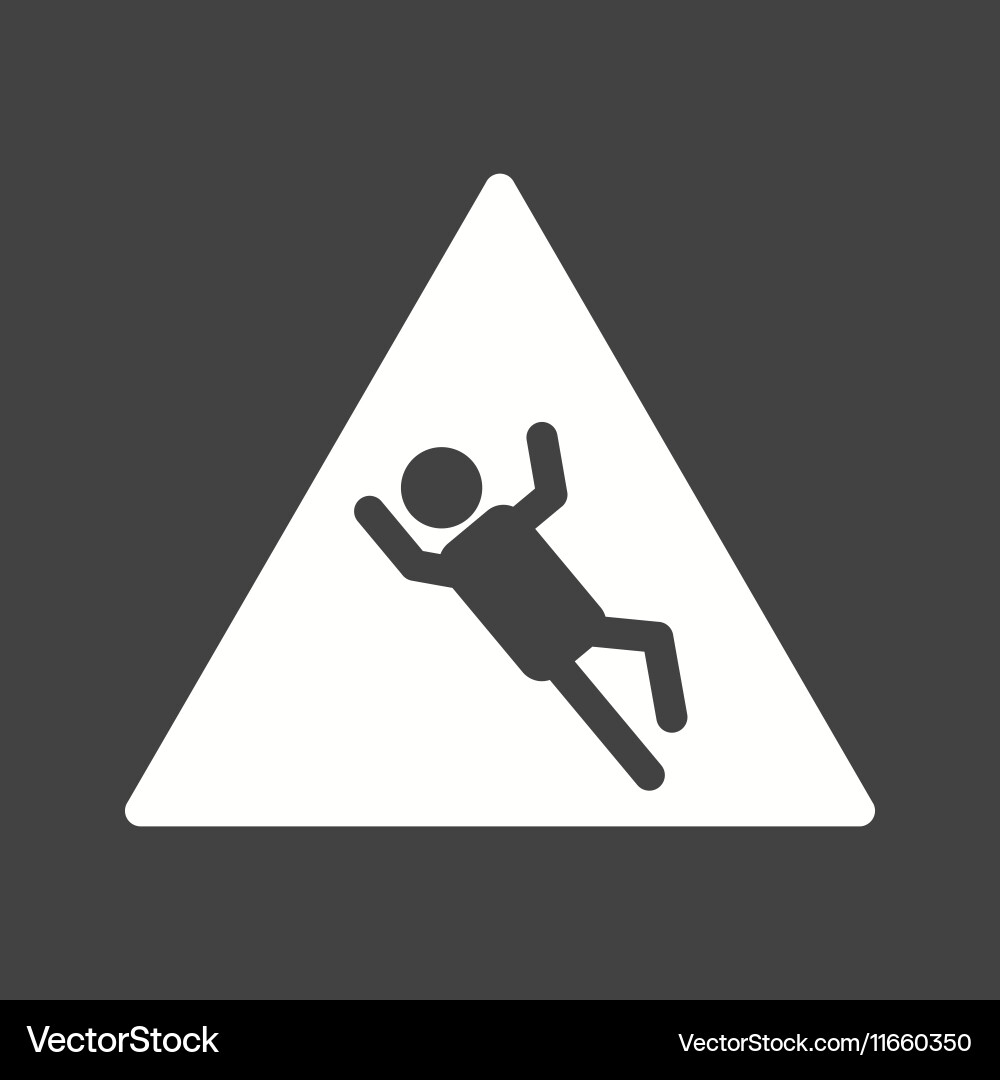 Danger of slipping Royalty Free Vector Image - VectorStock