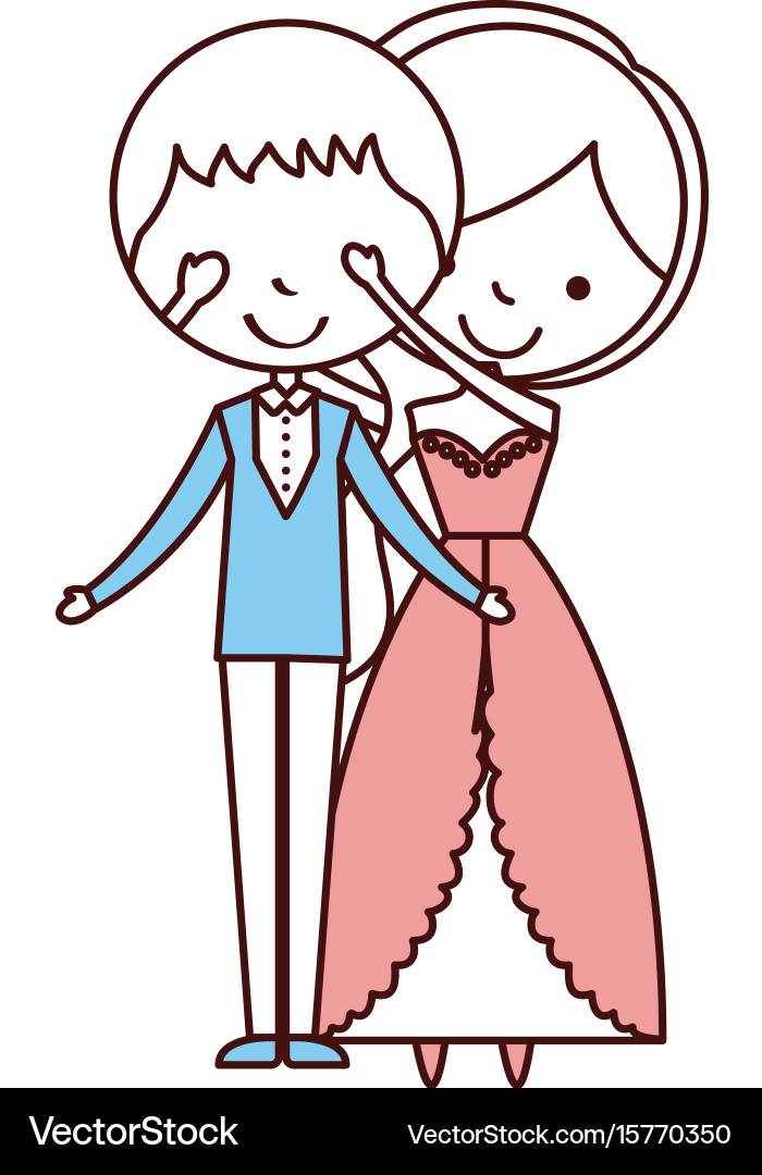 Married couple avatar characters Royalty Free Vector Image