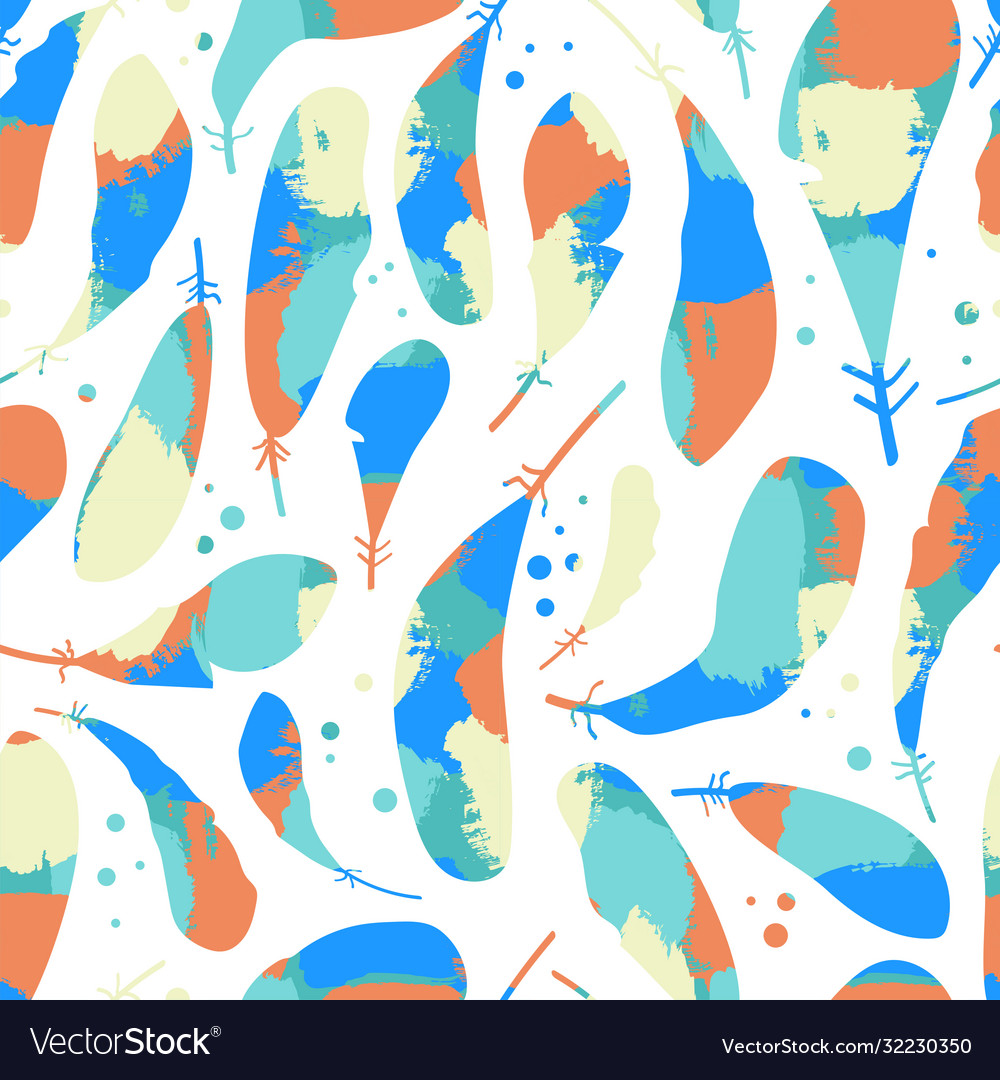 Texture feathers pattern Royalty Free Vector Image
