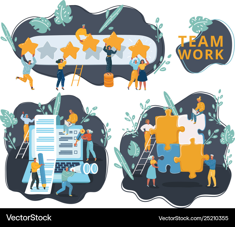 Business meetings together Royalty Free Vector Image
