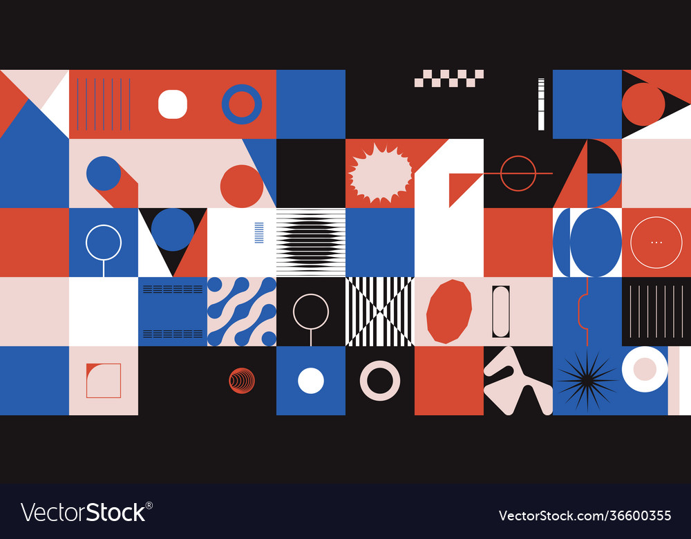 Deconstructed abstract pattern design Royalty Free Vector