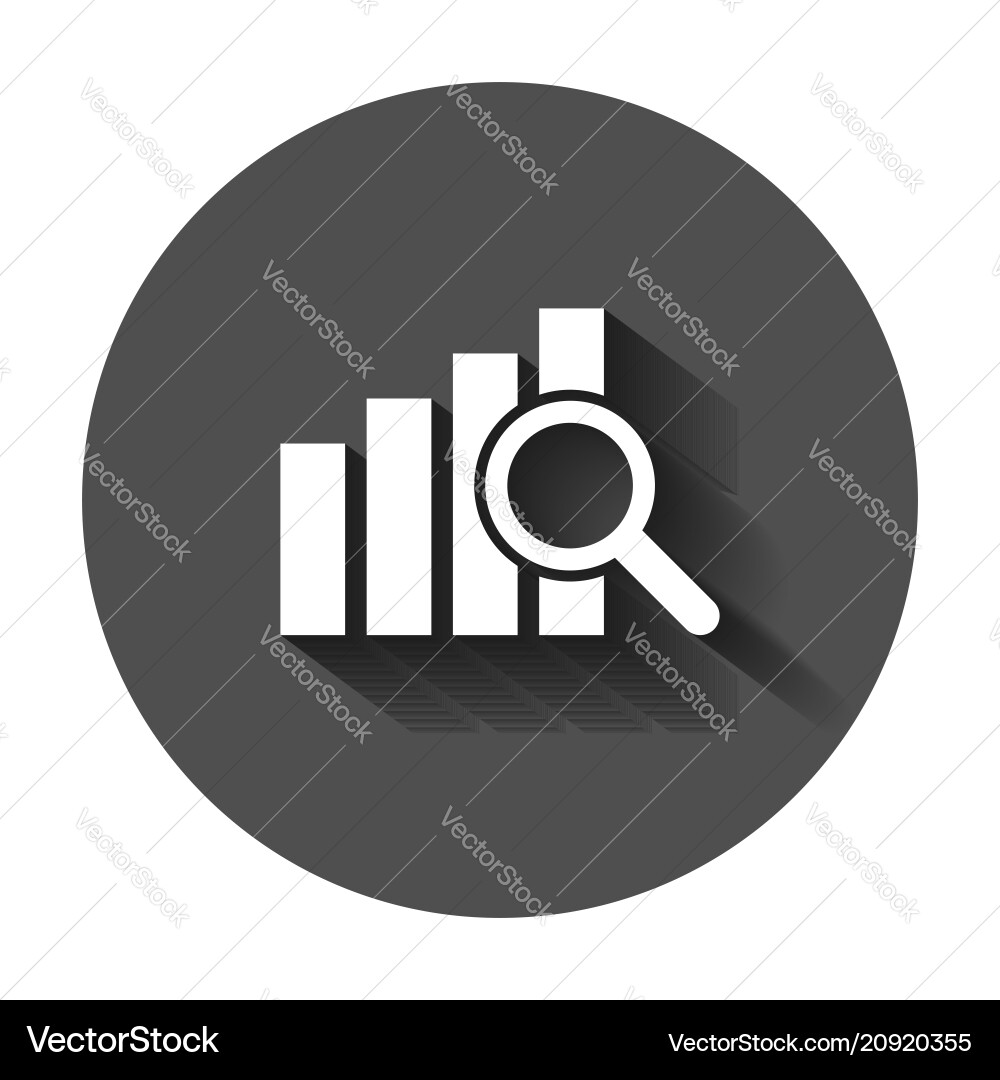 Financial forecast icon in flat style business Vector Image