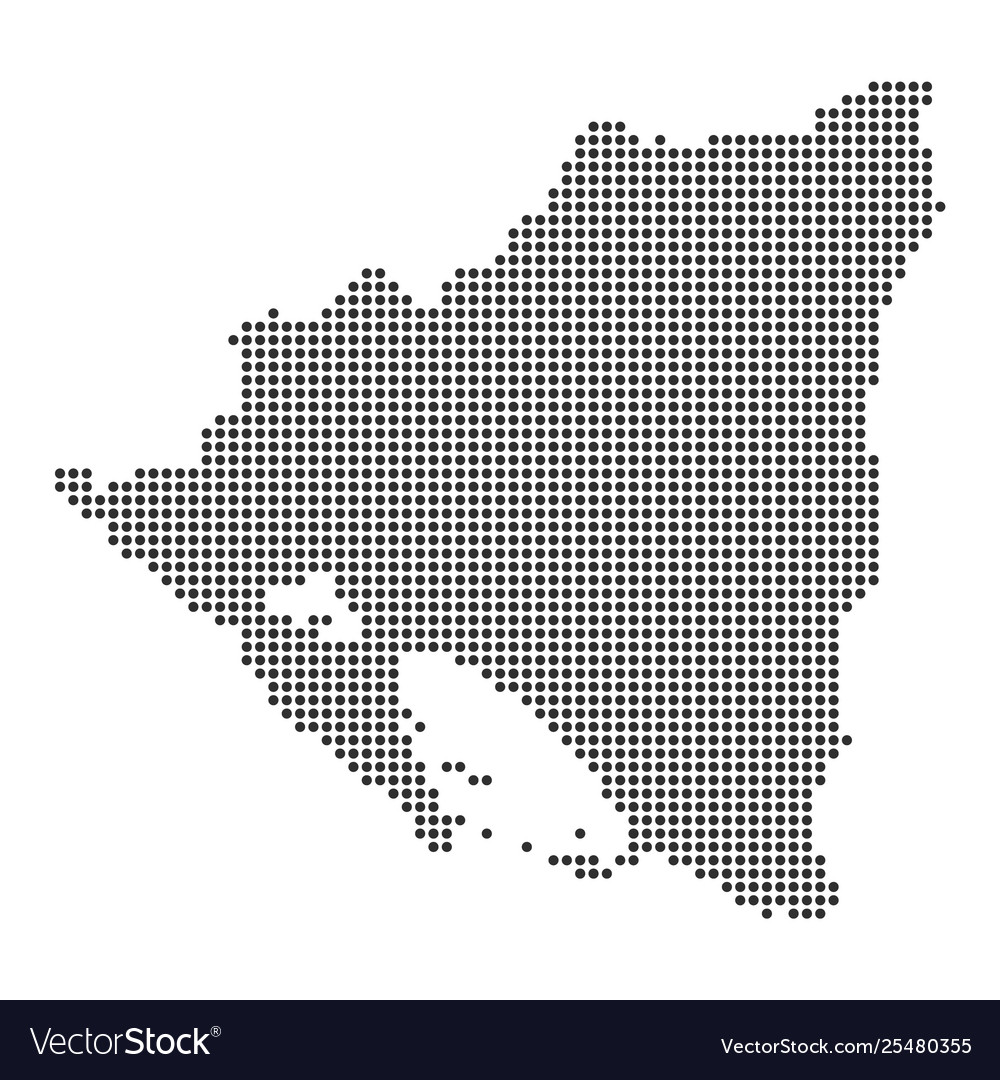 Map with dot Royalty Free Vector Image - VectorStock