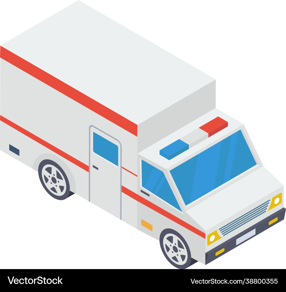 Medical transport ambulance Royalty Free Vector Image