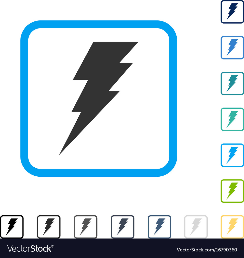 Execute framed icon Royalty Free Vector Image - VectorStock