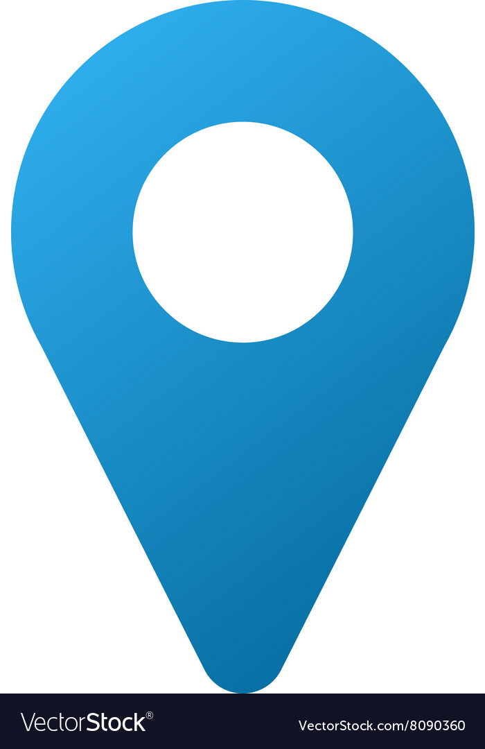 Map marker gradient icon Royalty Free Vector Image