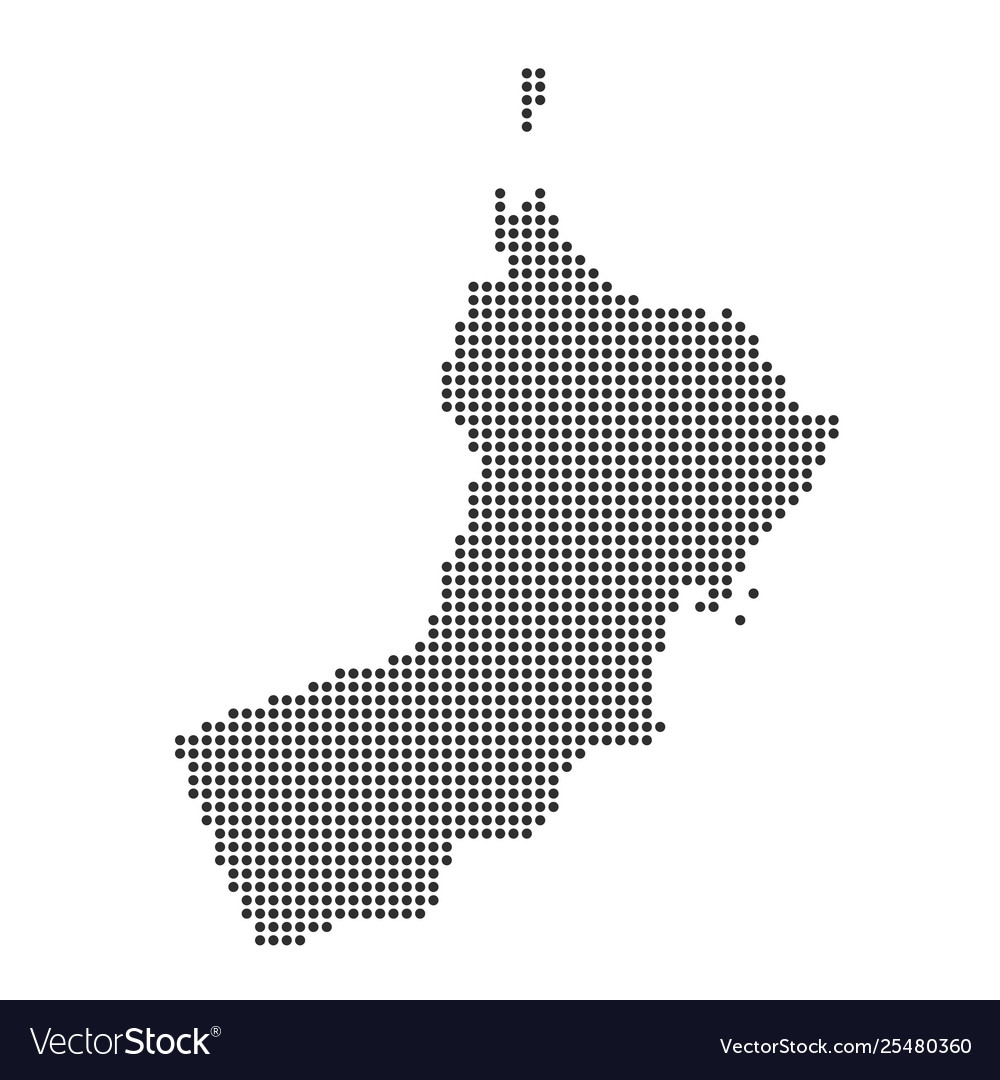 Map with dot Royalty Free Vector Image - VectorStock