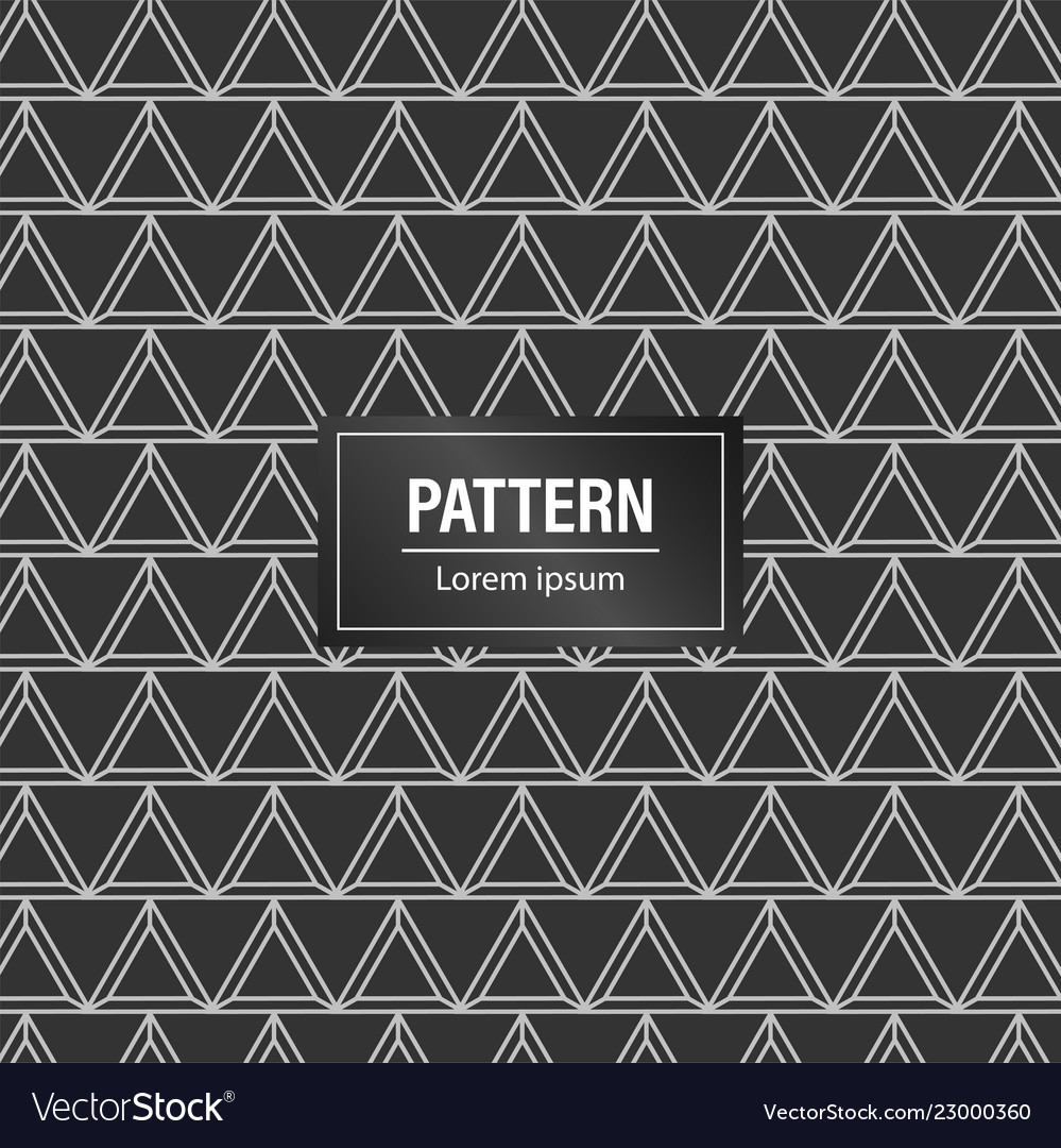 Minimal geometric pattern background black Vector Image