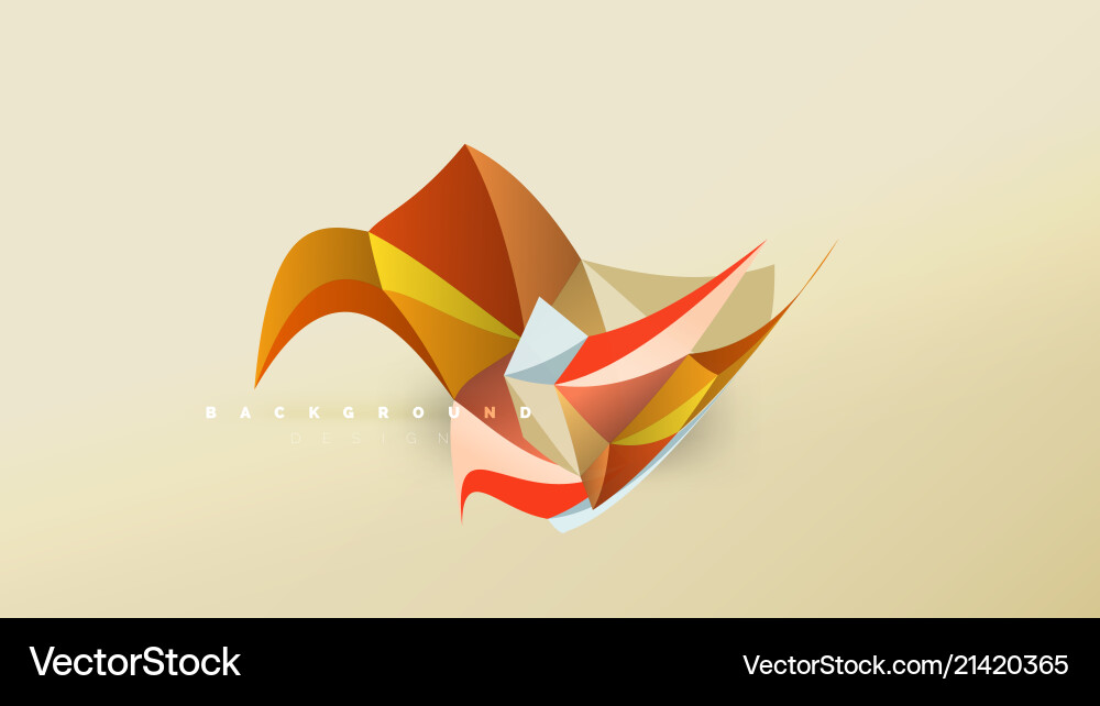 Abstract background - geometric origami style Vector Image