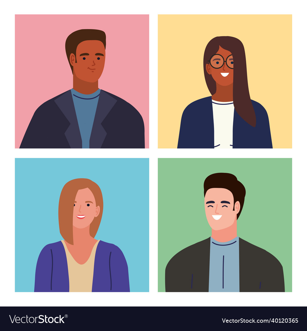 Business people pictures Royalty Free Vector Image