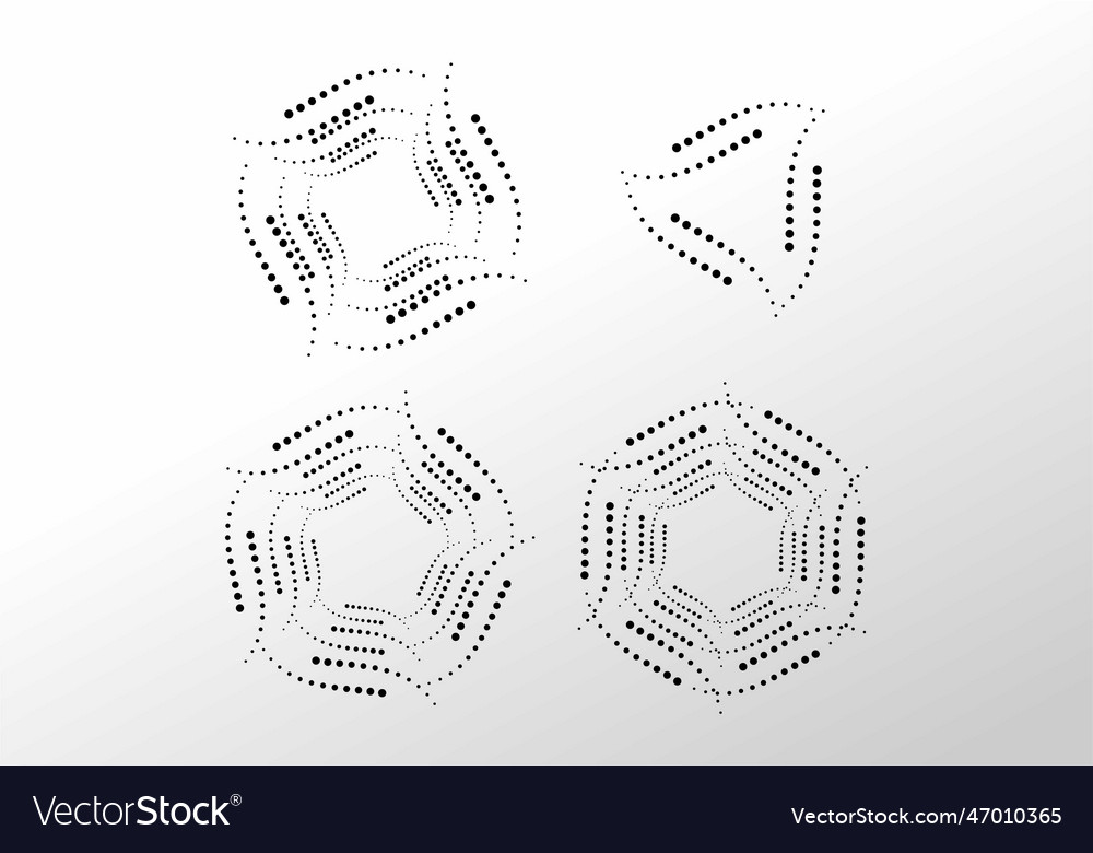 Dot geometric shape Royalty Free Vector Image - VectorStock