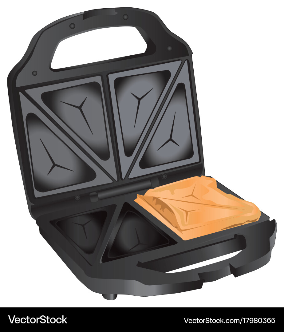 Sandwich toaster outdoor Royalty Free Vector Image