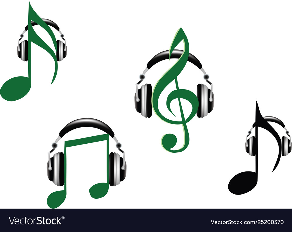 Musiknoten mit Instrumenten Lizenzfreies Vektorbild