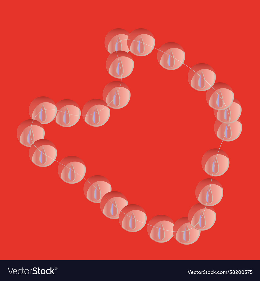 Beads with a drop Royalty Free Vector Image - VectorStock