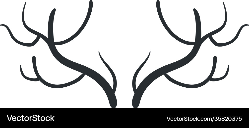 Hipster reindeer horns design Royalty Free Vector Image