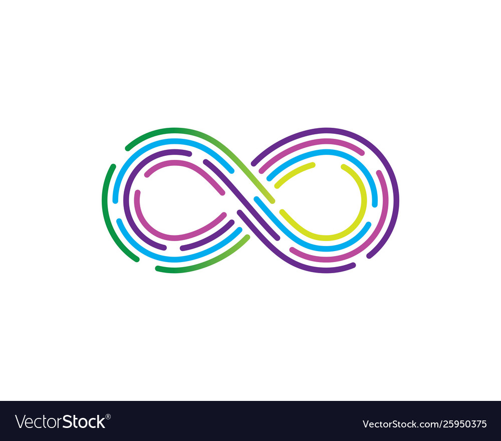 Infinity designinfinity logo icon Royalty Free Vector Image