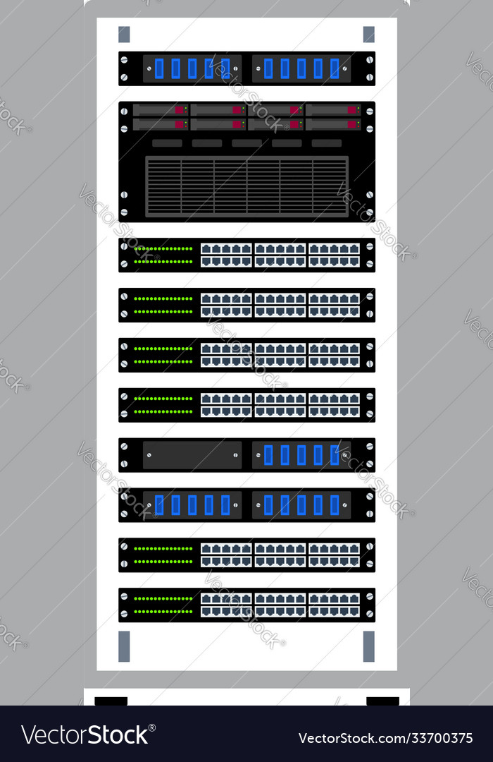 Server Rack Icon Royalty Free Vector Image Vectorstock