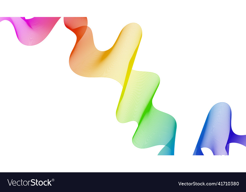 Abstract backdrop with wave gradient lines Vector Image
