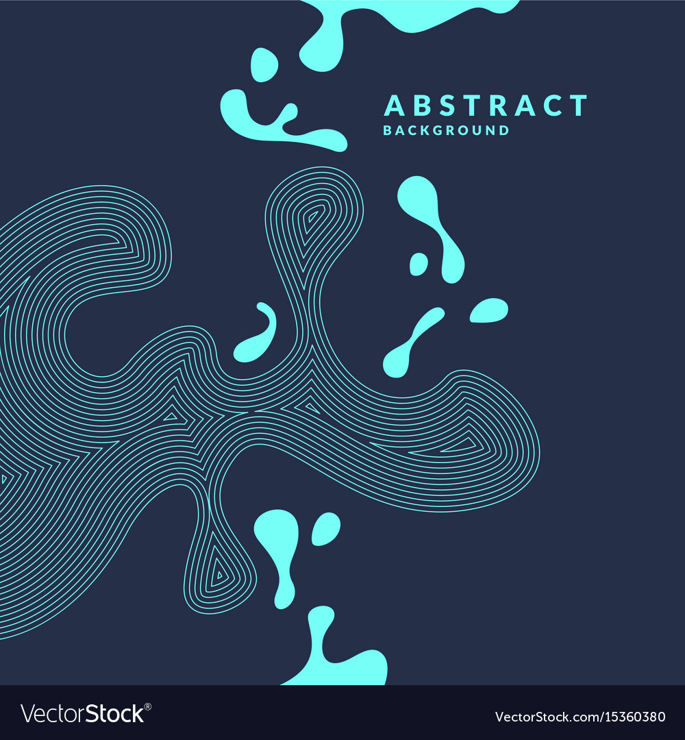 Abstract Background With Dynamic Linear Waves Vector Image