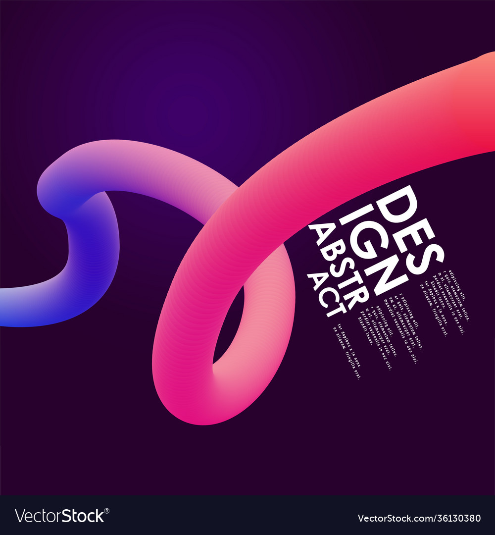 Abstract colorful curve line Royalty Free Vector Image