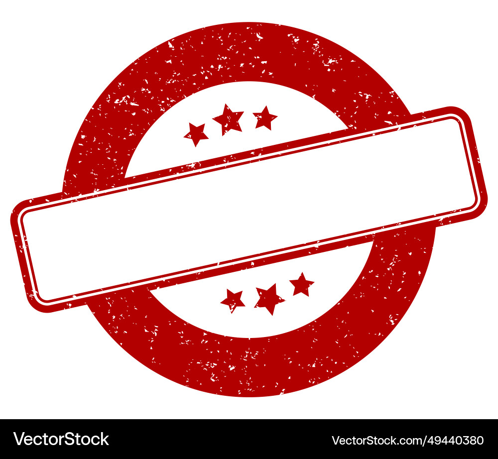 Blank stamp label round grunge sign Royalty Free Vector