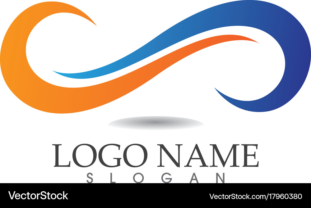 Infinity logo and symbol template icons app Vector Image