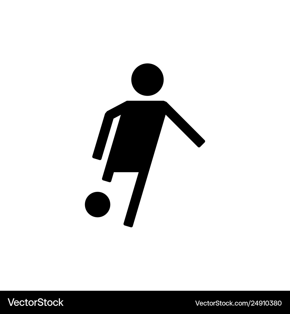 Soccer player footballer Royalty Free Vector Image