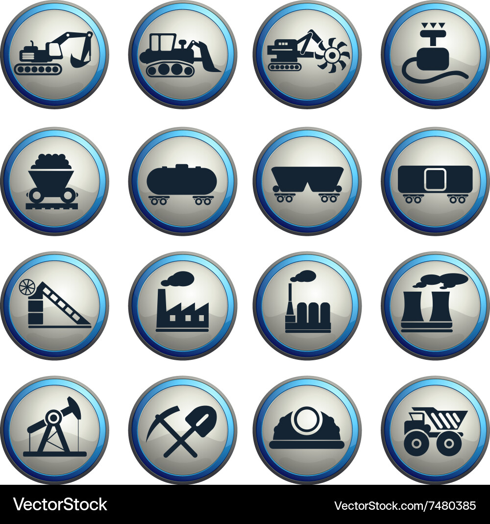 Factory and industry symbols Royalty Free Vector Image