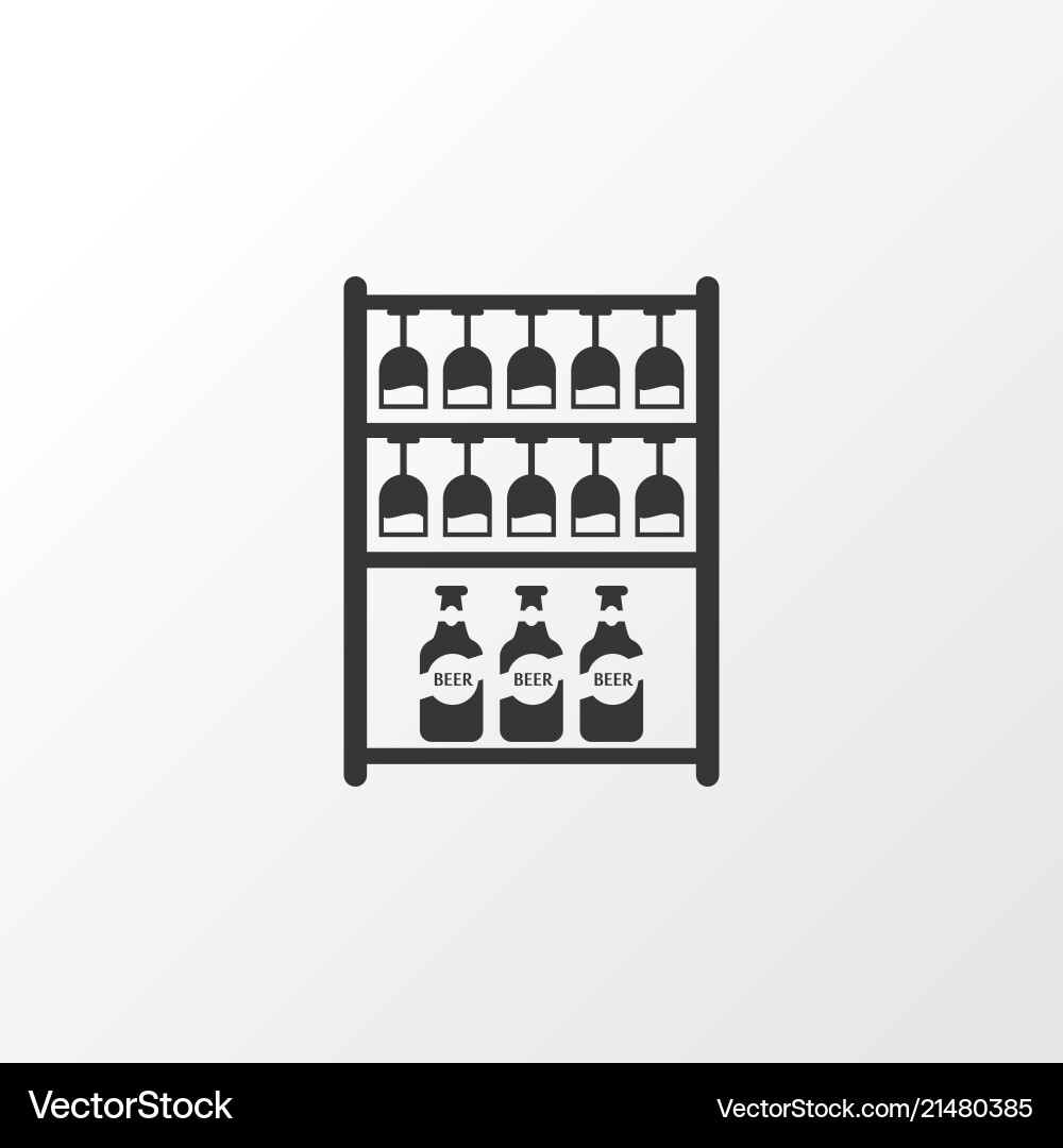 Glassware icon symbol premium quality isolated Vector Image