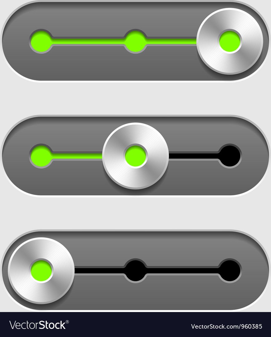 Sliders Royalty Free Vector Image - VectorStock