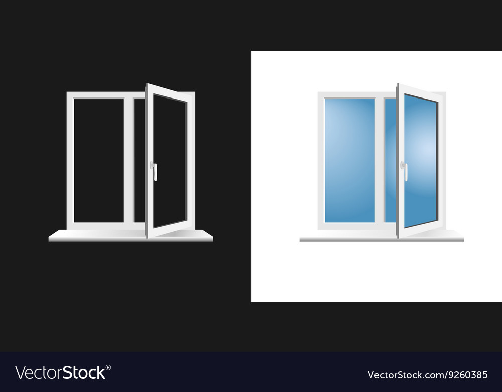 Window frame on background Royalty Free Vector Image