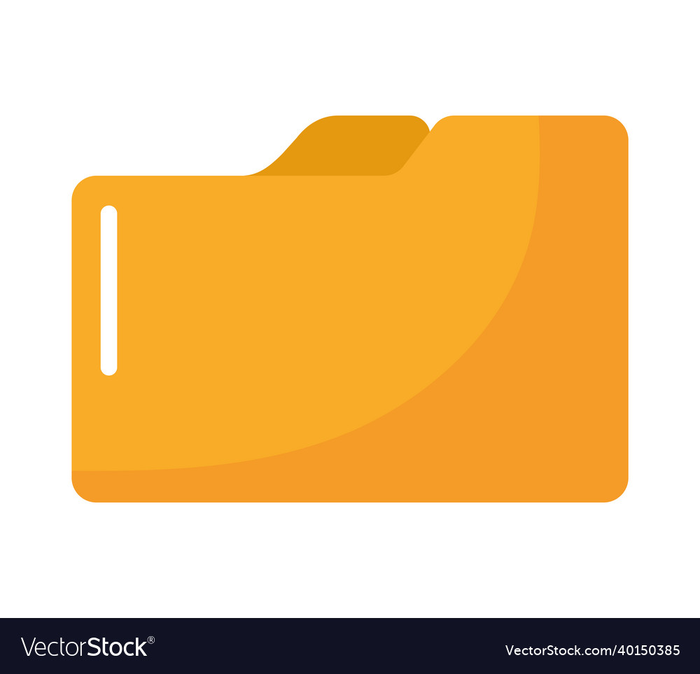 Yellow folder Royalty Free Vector Image - VectorStock