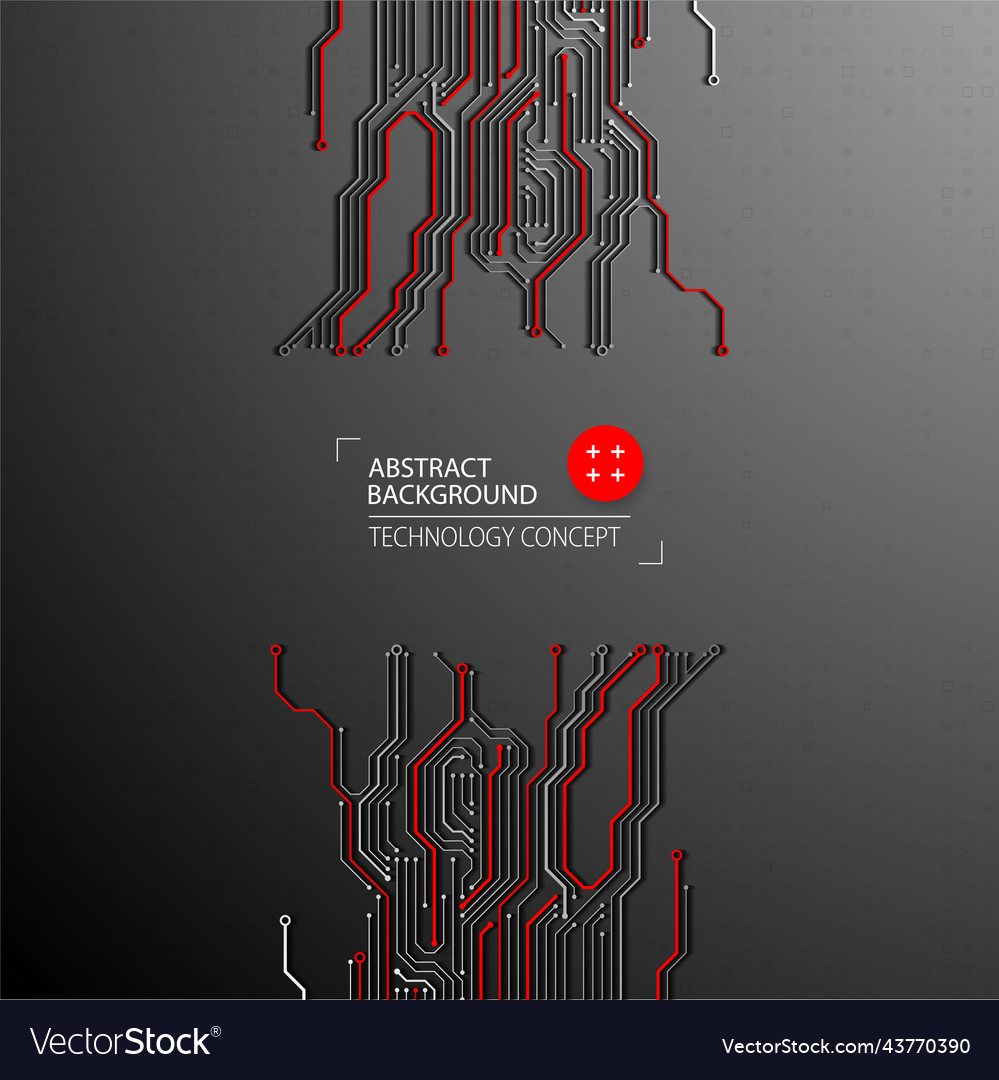 Abstract technology circuit board communication Vector Image
