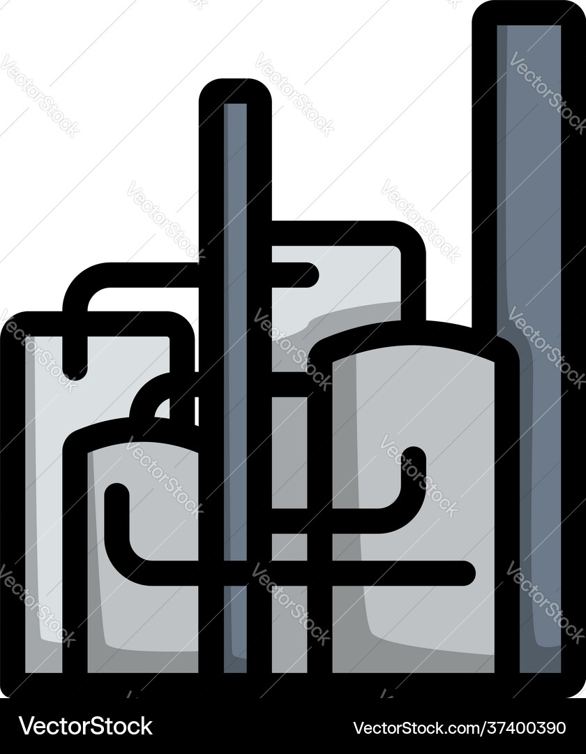 Chemical plant icon Royalty Free Vector Image - VectorStock