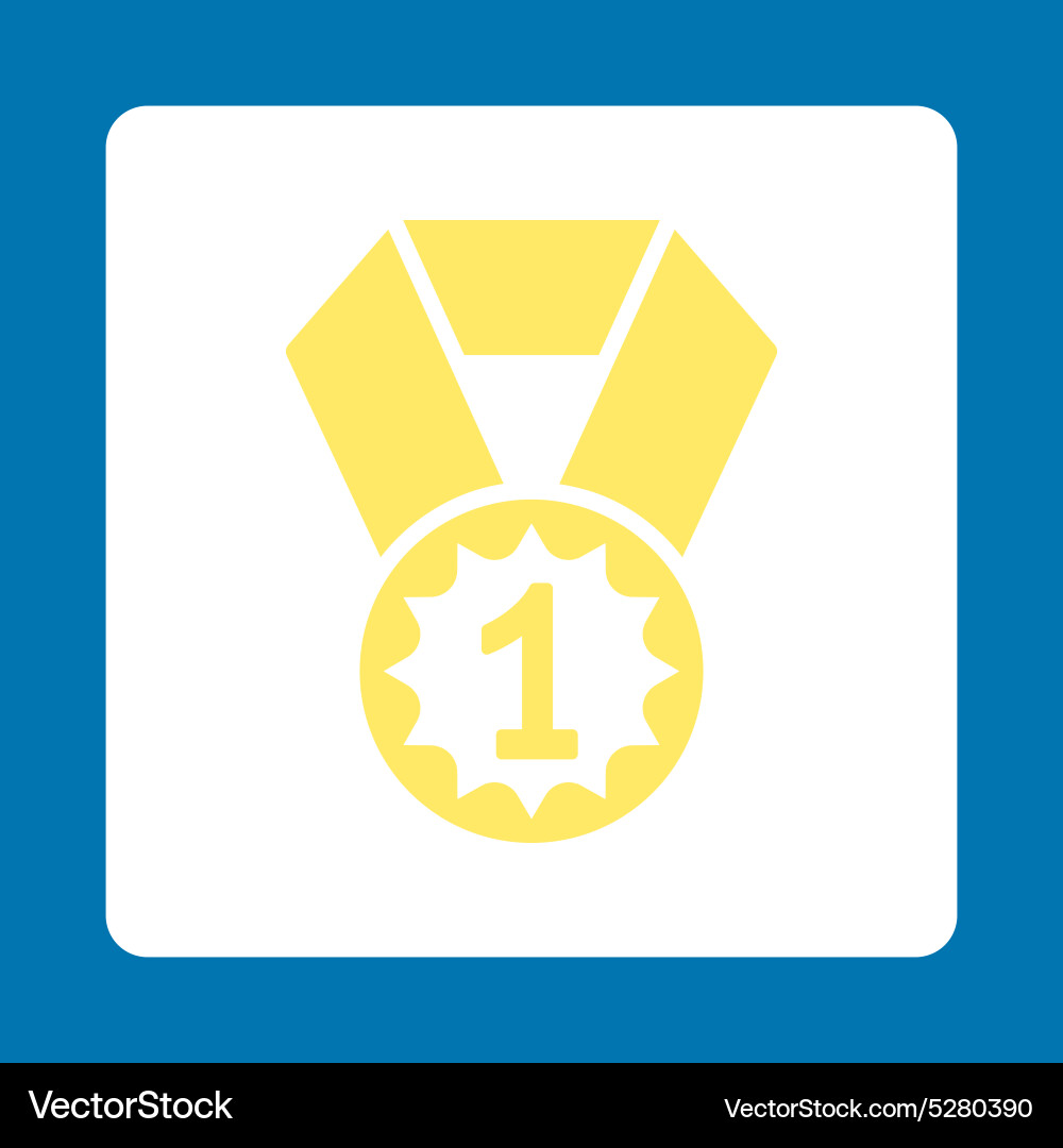 First place icon from award buttons overcolor set Vector Image